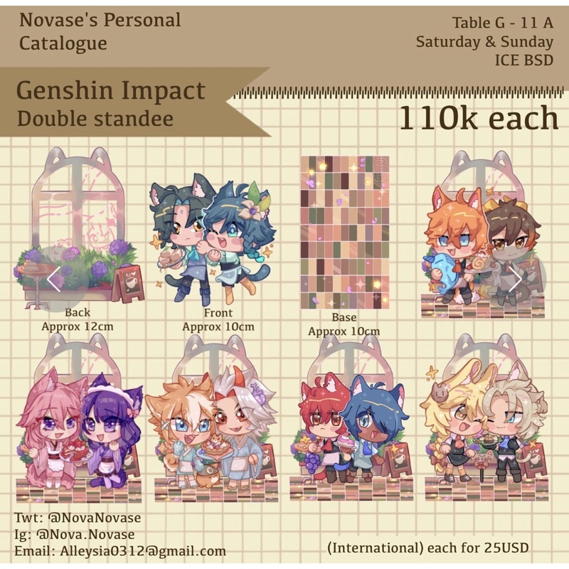 Jual Genshin Impact Double Standee | Shopee Indonesia