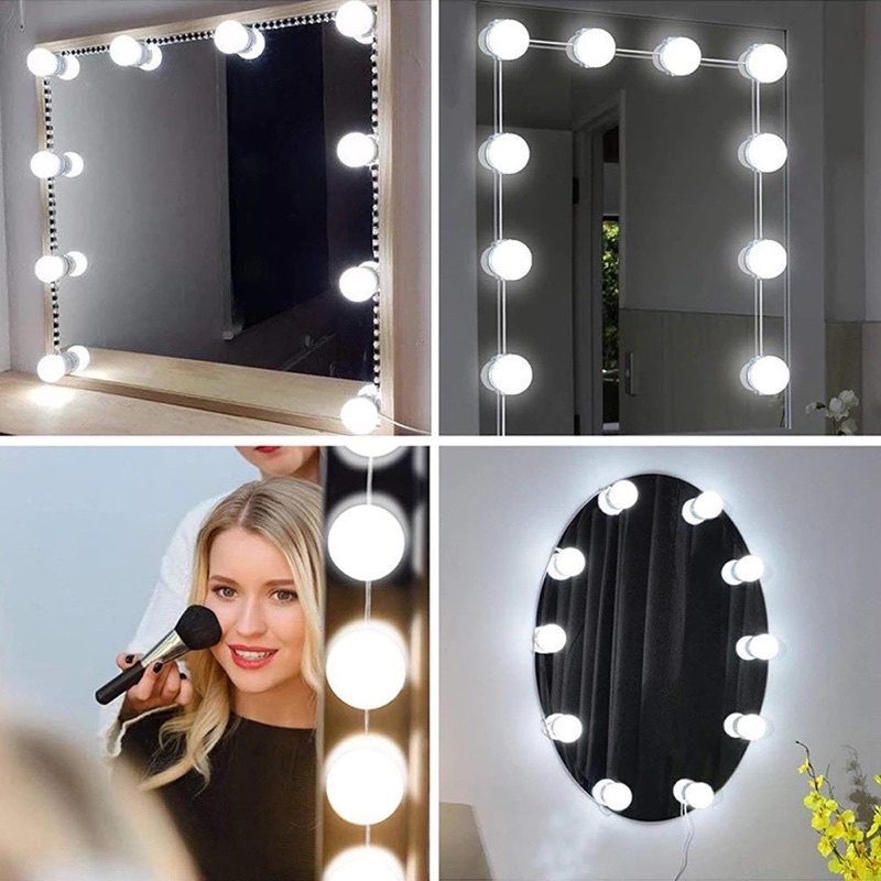 Jual Lampu Led Meja Rias Make Up | Lampu Kaca Rias Vanity Mirror Light ...
