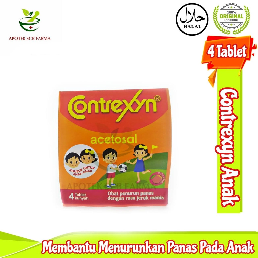Jual Contrexyn Tablet -Obat penurun demam dan pereda nyeri ringan pada ...