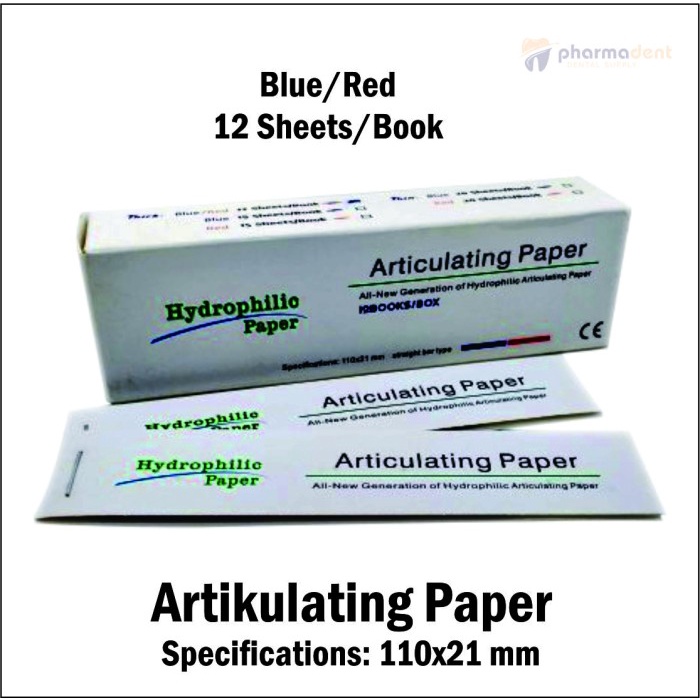 Jual Articulating Paper Dental Hydrophilic Paper Kertas Articulating ...