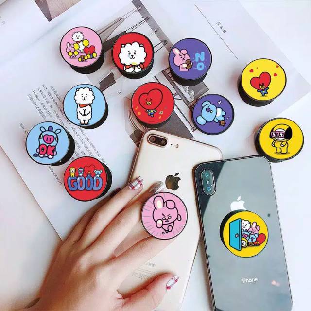 Jual POP SOCKET BT21 - anti luntur Anti kotor ( TAHAN ) Indonesia ...