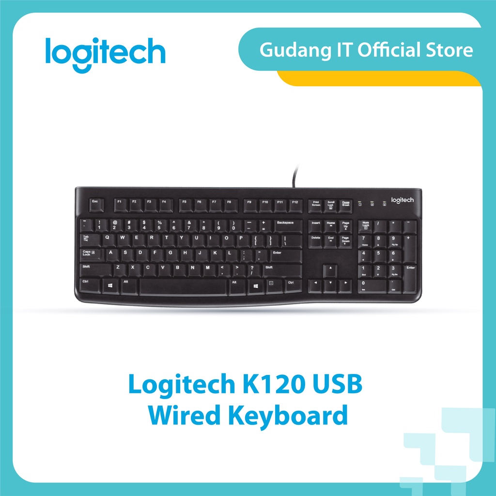 Jual Logitech K120 USB Wired Keyboard | Shopee Indonesia