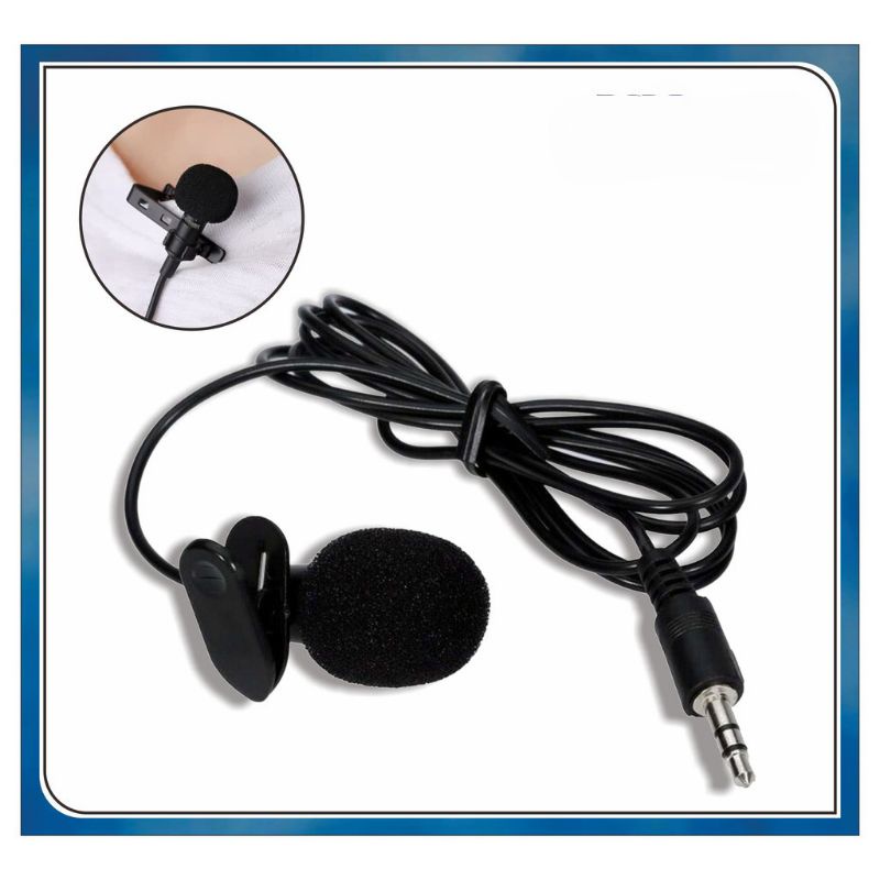 Jual 3.5mm MIC YOUTUBER Microphone with clip - Clip Mic - Clip on Mic ...