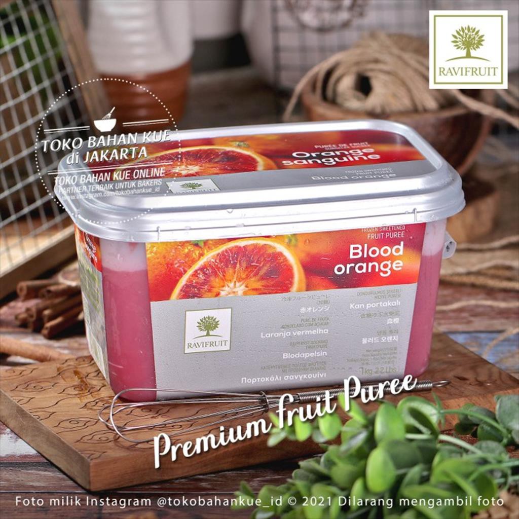 Jual Ravi Fruit PUREE Blood Orange 1kg Ravifruit Frozen Buah Jeruk Beku ...