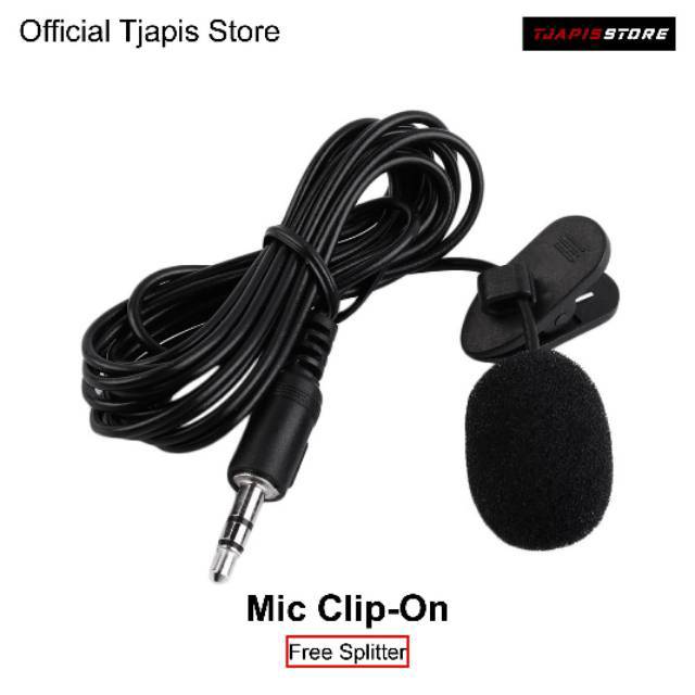 MIC CLIP ON MICROPHONE MINI 3.5mm WITH CLIP FOR HP / LAPTOP / TABLET ...