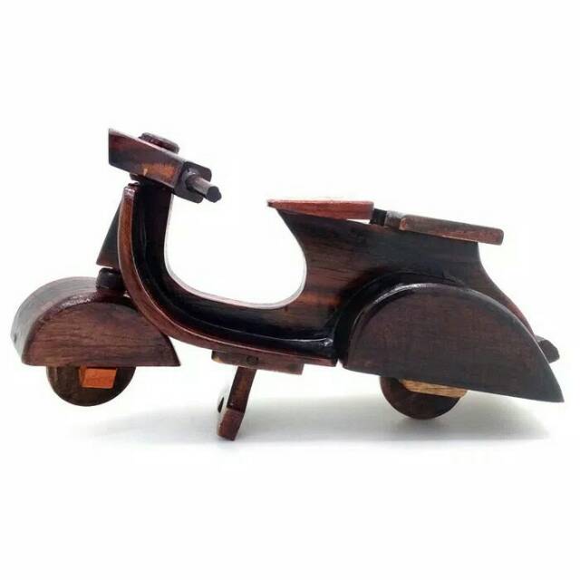 Jual Miniatur Motor Vespa Unik kayu | Shopee Indonesia