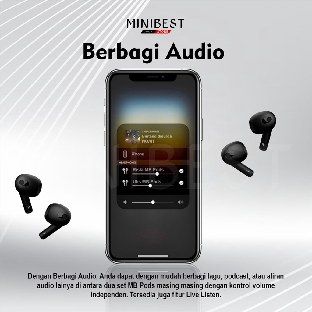 MINIBEST MB_Pods_Gen3 Black Edition Wireless Charging [Final Upgrade ...