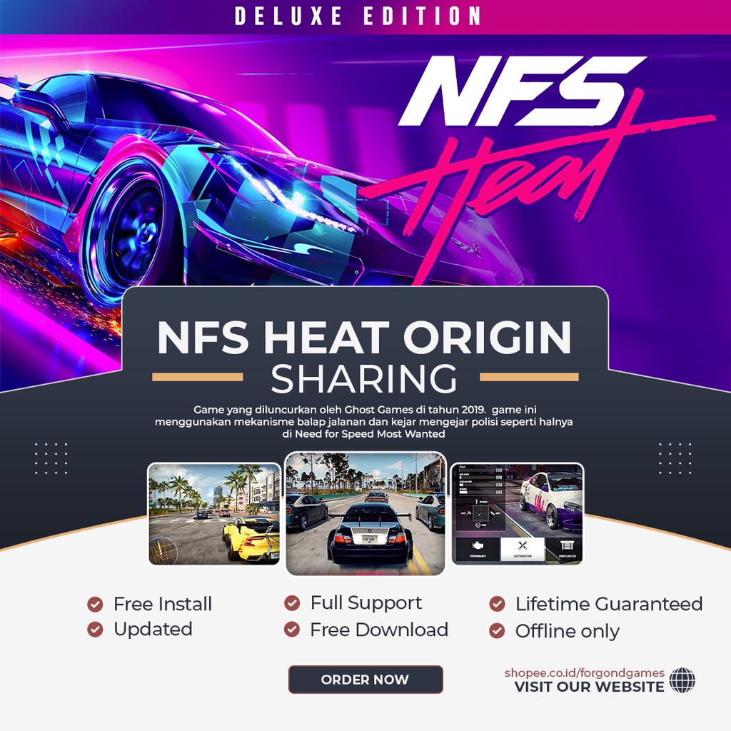 Jual NEED FOR SPEED NFS HEAT DELUXE EDITION PC GAME ORIGINAL | Shopee ...
