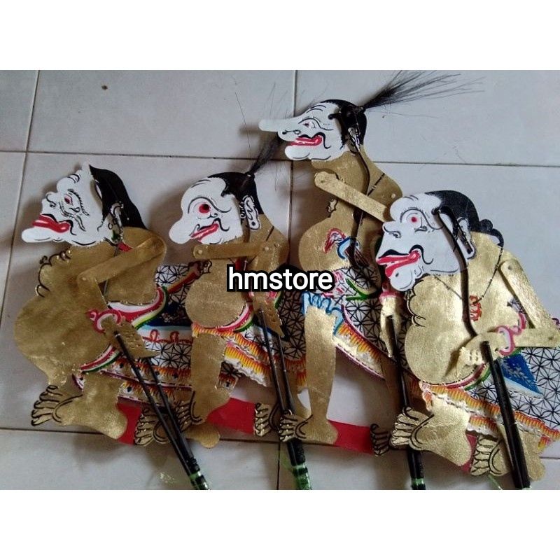 Jual 1 Set Wayang Kulit Punokawan Emas Standar Dalang | Shopee Indonesia