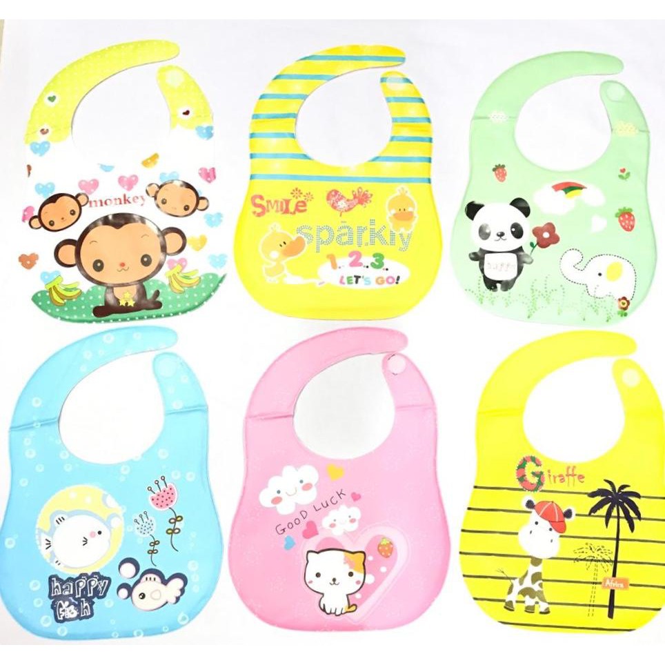 Jual Bib Slaber Bayi Celemek Makan EVA dengan Kantong | Shopee Indonesia