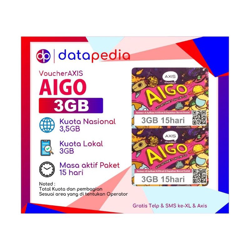 Jual Voucher Axis AIGO 3GB 15 Hari | Shopee Indonesia
