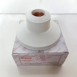 Jual Fitting Lampu BROCO 12101 Fitting Bulat Putih BROCO Fitting Lampu ...