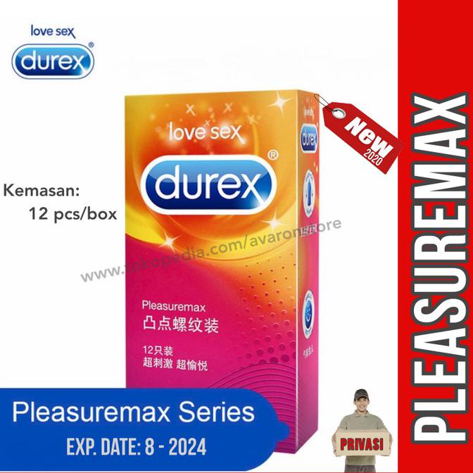 Jual COD Kondom Durex Pleasuremax gerigi & berbintik dotted - isi 12 ...