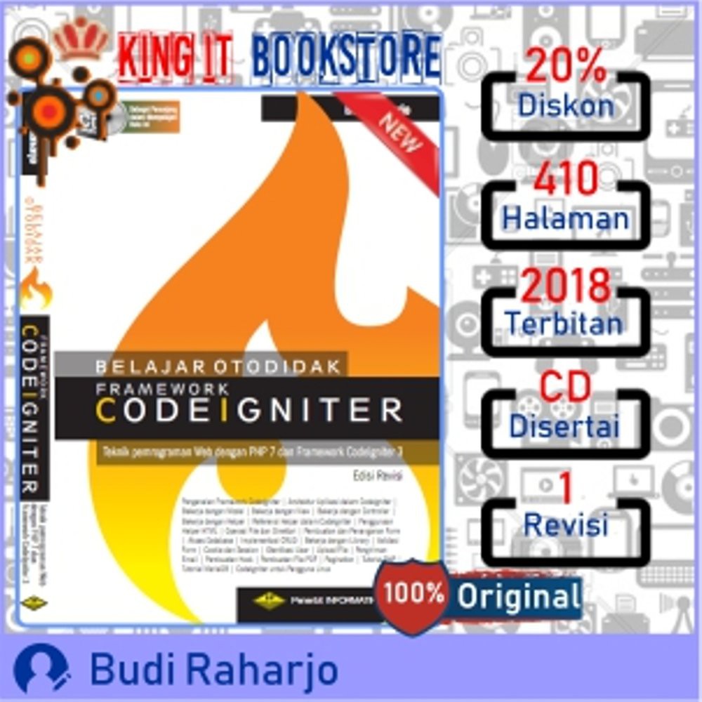 Jual Buku CodeIgniter BELAJAR OTODIDAK FRAMEWORK CODEIGNITER CD | Shopee Indonesia