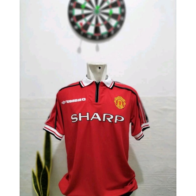 Jual JERSEY MU HOME RETRO CLASSIC MUSIM 1998 1999 RESLETING FINAL UCL ...