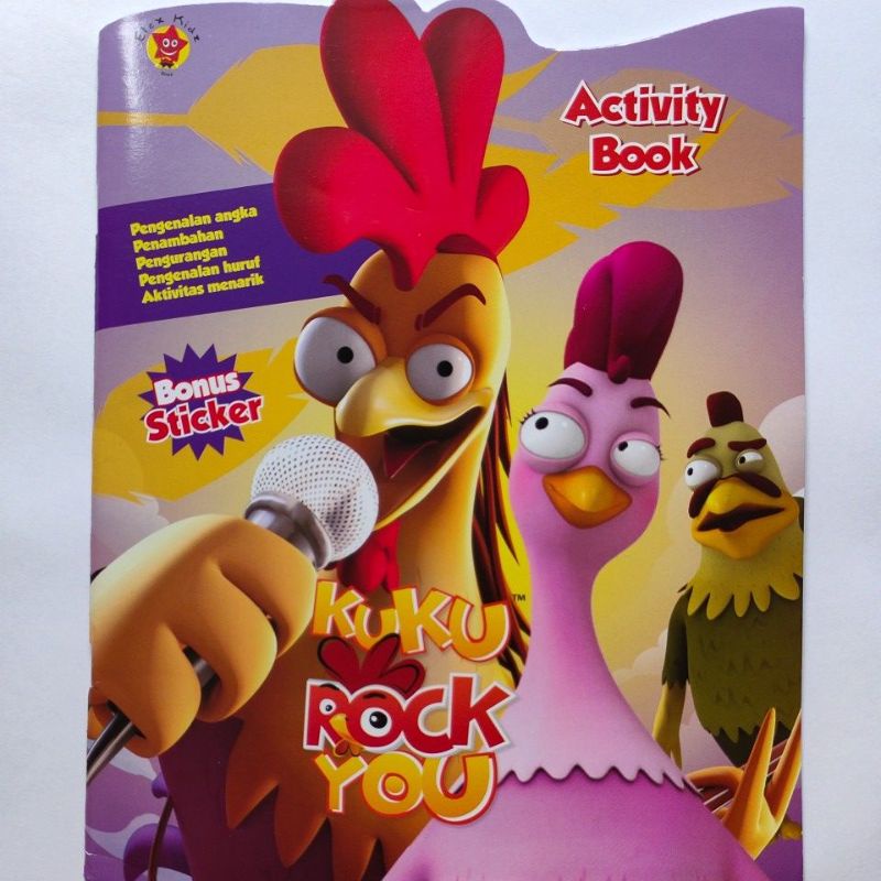 Jual buku aktivitas anak. kuku rock you. Binus stiker. pengenalan angka ...