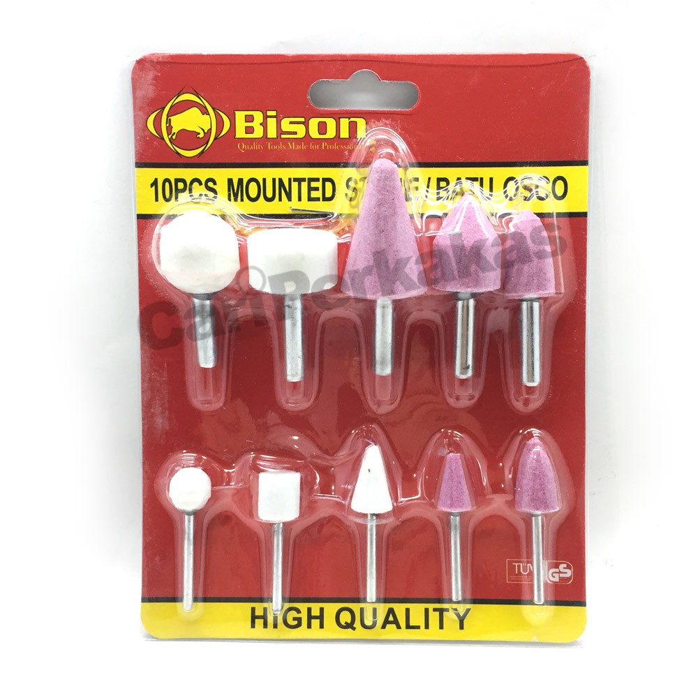 Jual BISON Batu Osco 10 Pcs - Mounted Stone 10 pcs Set Gerinda Botol ...