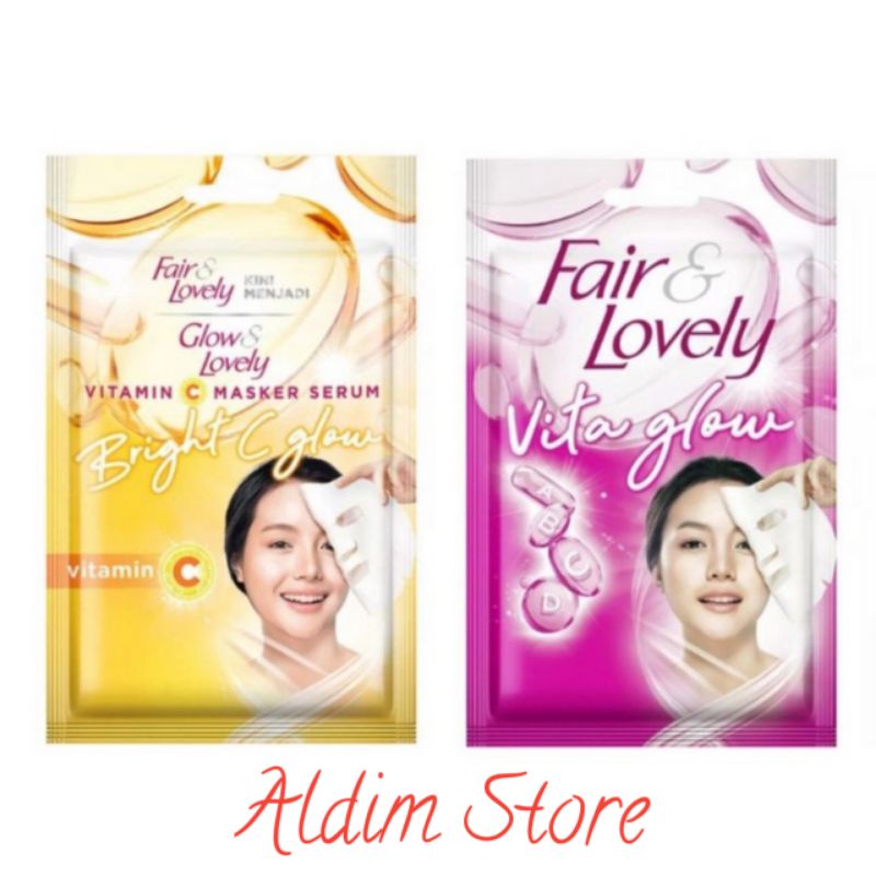 Jual Fair & Lovely Glow & Lovely Vitamin C Masker Serum 20g | Shopee Indonesia
