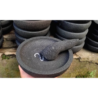 Jual Cobek/Cowek/Coet Asli Batu Gunung Merapi Ukuran 20cm | Shopee ...