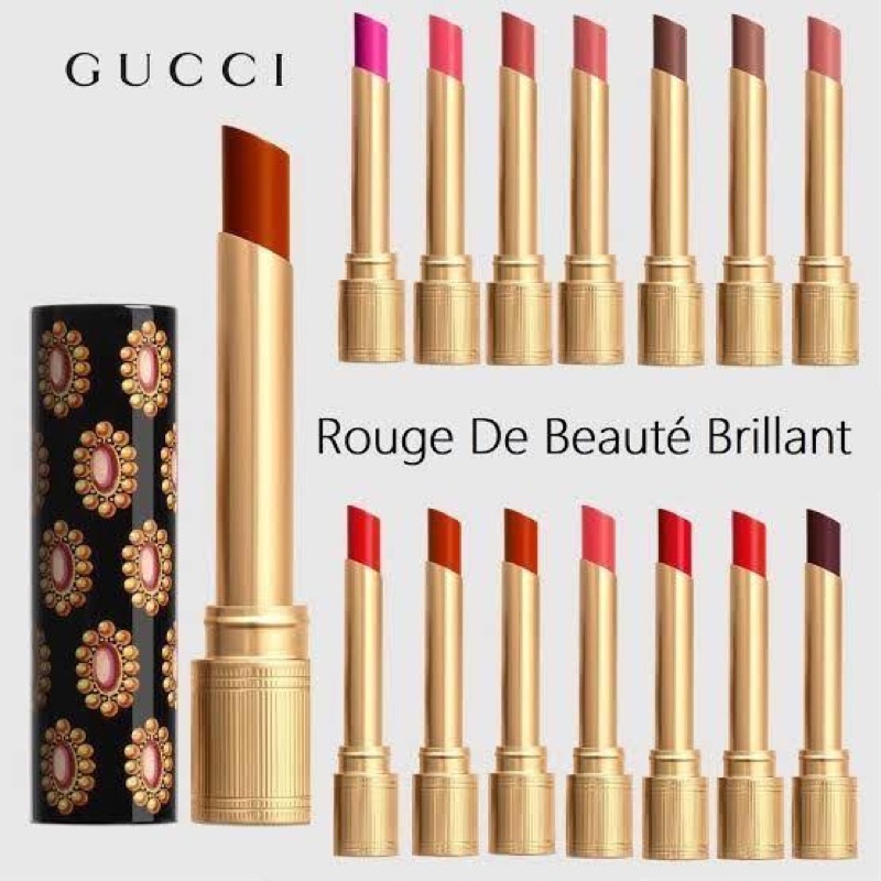 Jual GUCCI ROUGE DE BEAUTE BRILLIANT GLOW LIPSTICK 214 216 514 516 550 ...