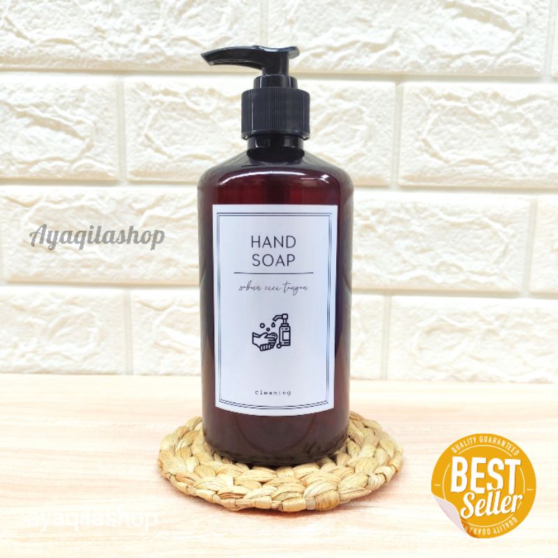 Jual BOTOL PUMP REFILL HAND SOAP 500ML / DISPENSER BOTOL POMPA ISI ...