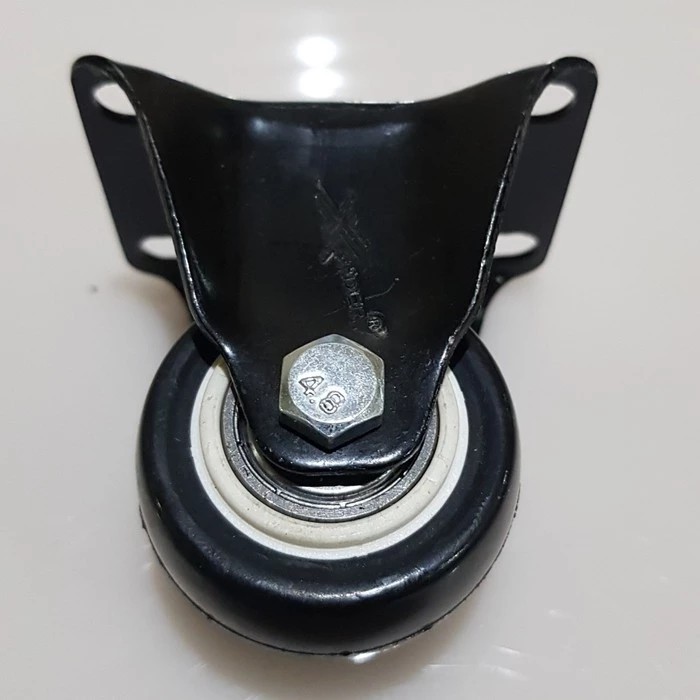 Jual Roda Lemari/Rak /Etalase/ Pu blcak 1,5" ( mati) | Shopee Indonesia