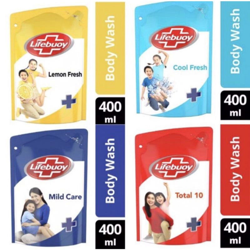 Jual Lifebuoy Sabun Cair Body Wash Refill 400ml 825ml/ Lifebuoy Merah ...