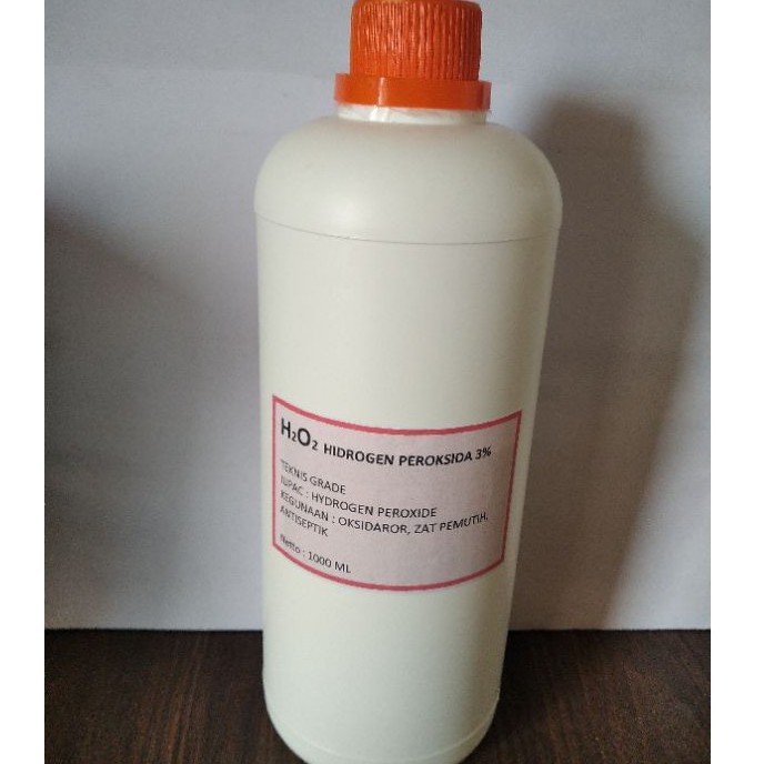 Jual H2O2 hidrogen peroksida 3% 1 Liter | Shopee Indonesia