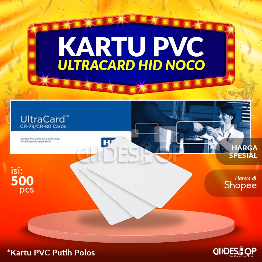 Jual Blank Card PVC Ultracard Fargo NOCO CR80 isi 500 pcs | Shopee ...
