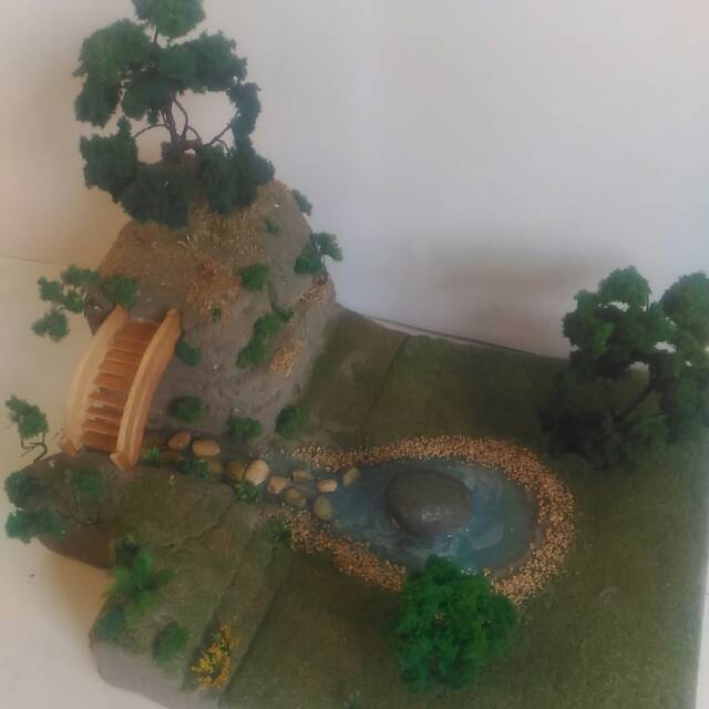 Jual Miniatur/Diorama Taman & Kolam Uk. 30x23x23cm | Shopee Indonesia