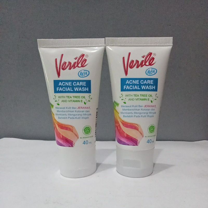 Jual Verile Acne Care Facial Wash 40 ml | Shopee Indonesia