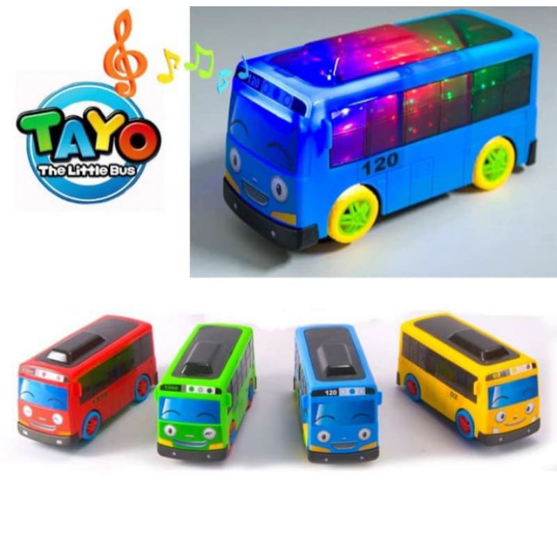 Jual Mainan Bus Tayo Dengan Lagu Tema Tayo Dan Bus Dihiasin Lampu 3D Yang Cantik | Shopee Indonesia