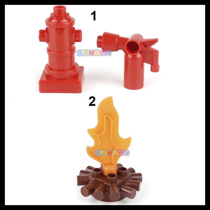Jual City Fire Extinguisher Hydrant Pillar Api Minifigure Lego Duplo Kw ...