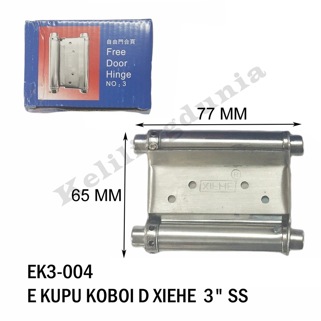 Jual 3" 75MM Engsel Pintu Kayu Stainless Double Koboy Koboi Xiehe Dua ...