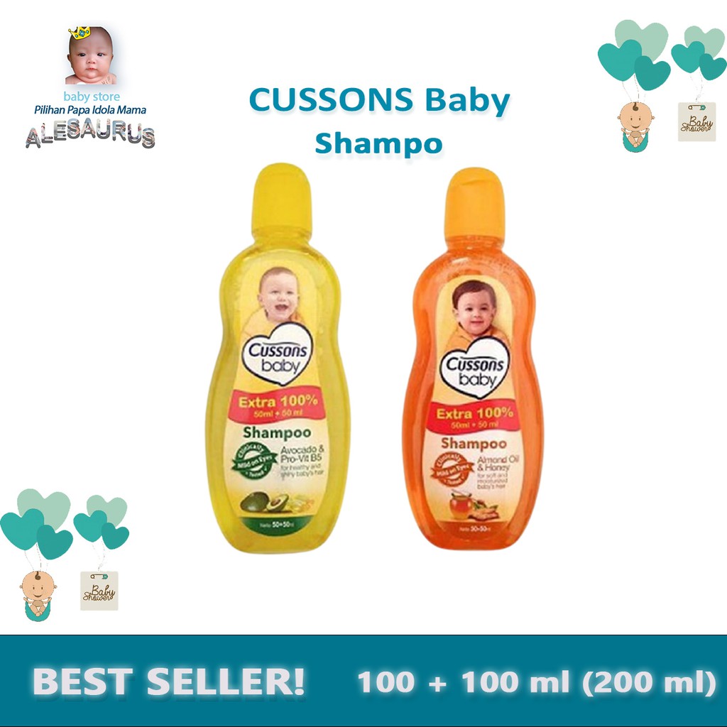 Jual Cussons Baby Shampoo 50ml+50ml dan 100ml+100ml / 200ml | Shopee ...