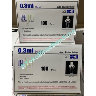 Jual Spuit / Syringe Oneject 0.3 ml isi 100pcs | Shopee Indonesia