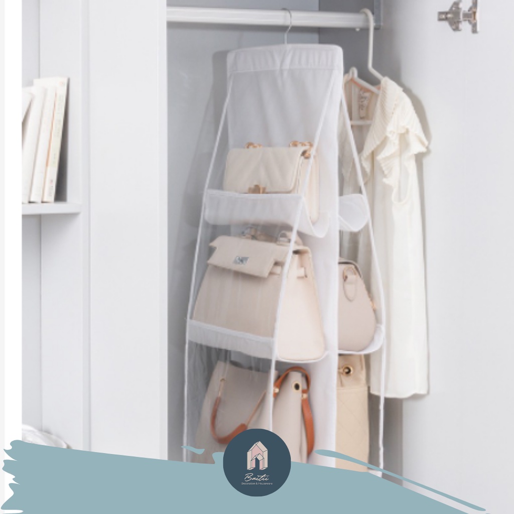 Jual BAITII HANGING RACK BAGS/RAK GANTUNG KAIN TAS/RAK PENYIMPANAN TAS ...