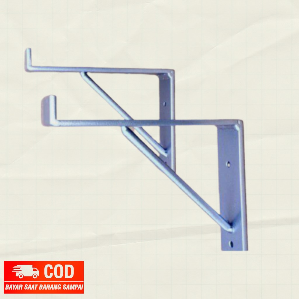 Jual Braket Siku Penyangga Rak / Breket Hambalan Lemari Plat Besi ...