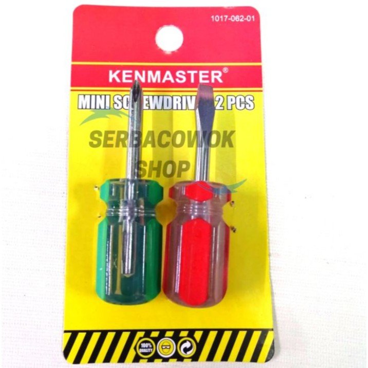 Jual Obeng Buntek cebol Bogel set plus minus model kristal KENMASTER ...