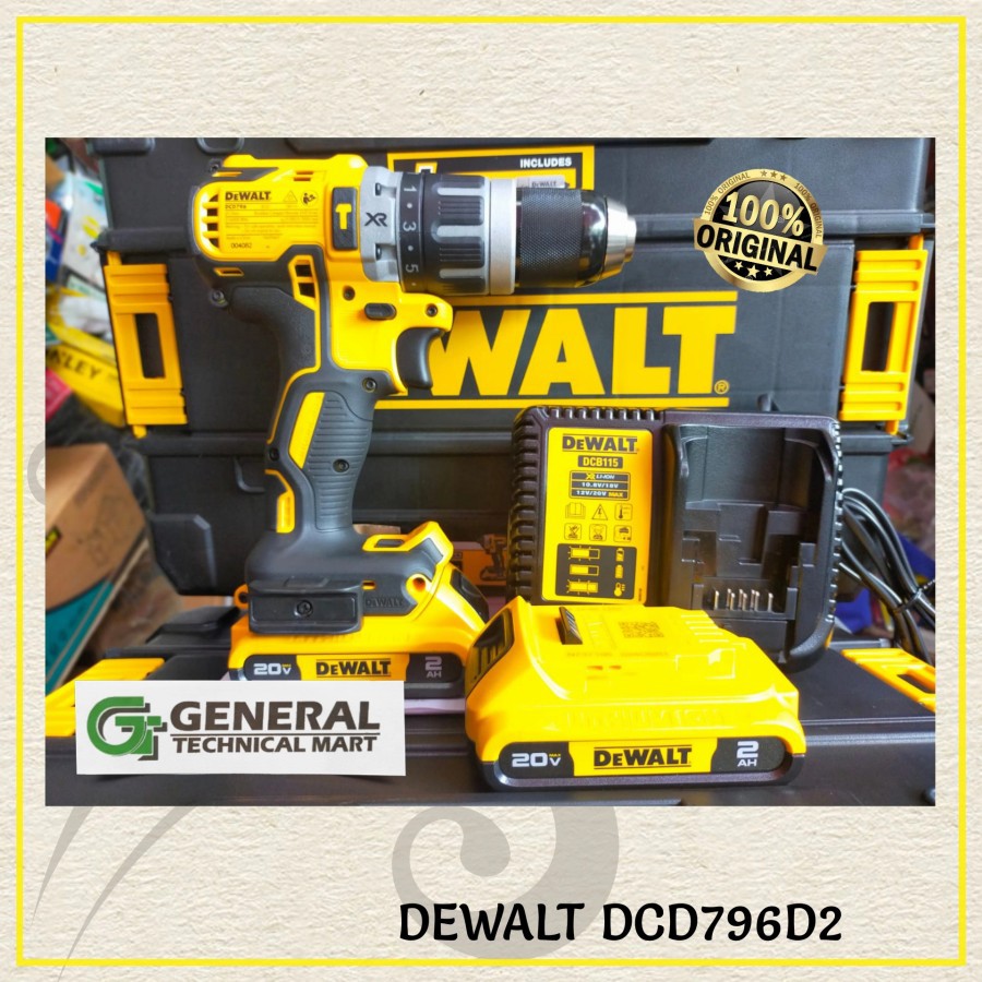 Jual DEWALT DCD796D2 CORDLESS HAMMER DRILL | Shopee Indonesia