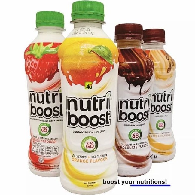 Jual nutriboost orange strawberry dan lainnya 300ml | Shopee Indonesia