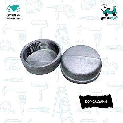 Jual Dop Galvanis Besi 1/2 inchi Dop Galvanis Besi 0,5 inchi Galvanis ...