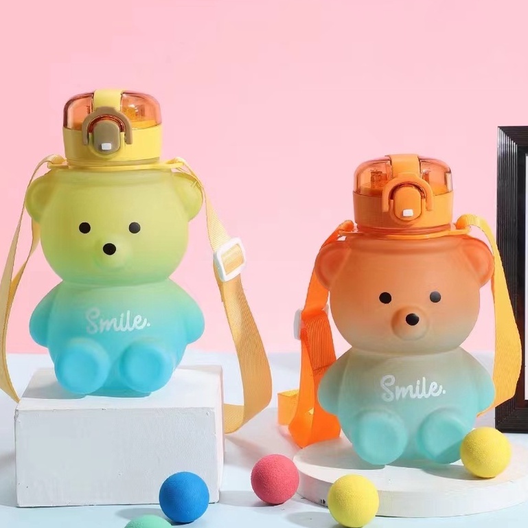 Jual Botol Minum anak kartun Gemoy Beruang Bear 800ML | Shopee Indonesia