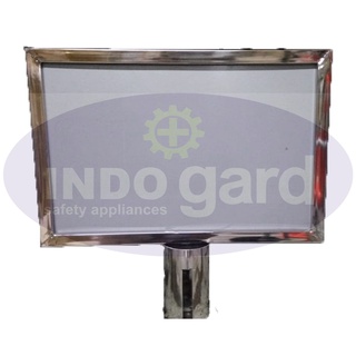 Jual Sign board frame Tiang antrian stand papan poster signage | Shopee ...