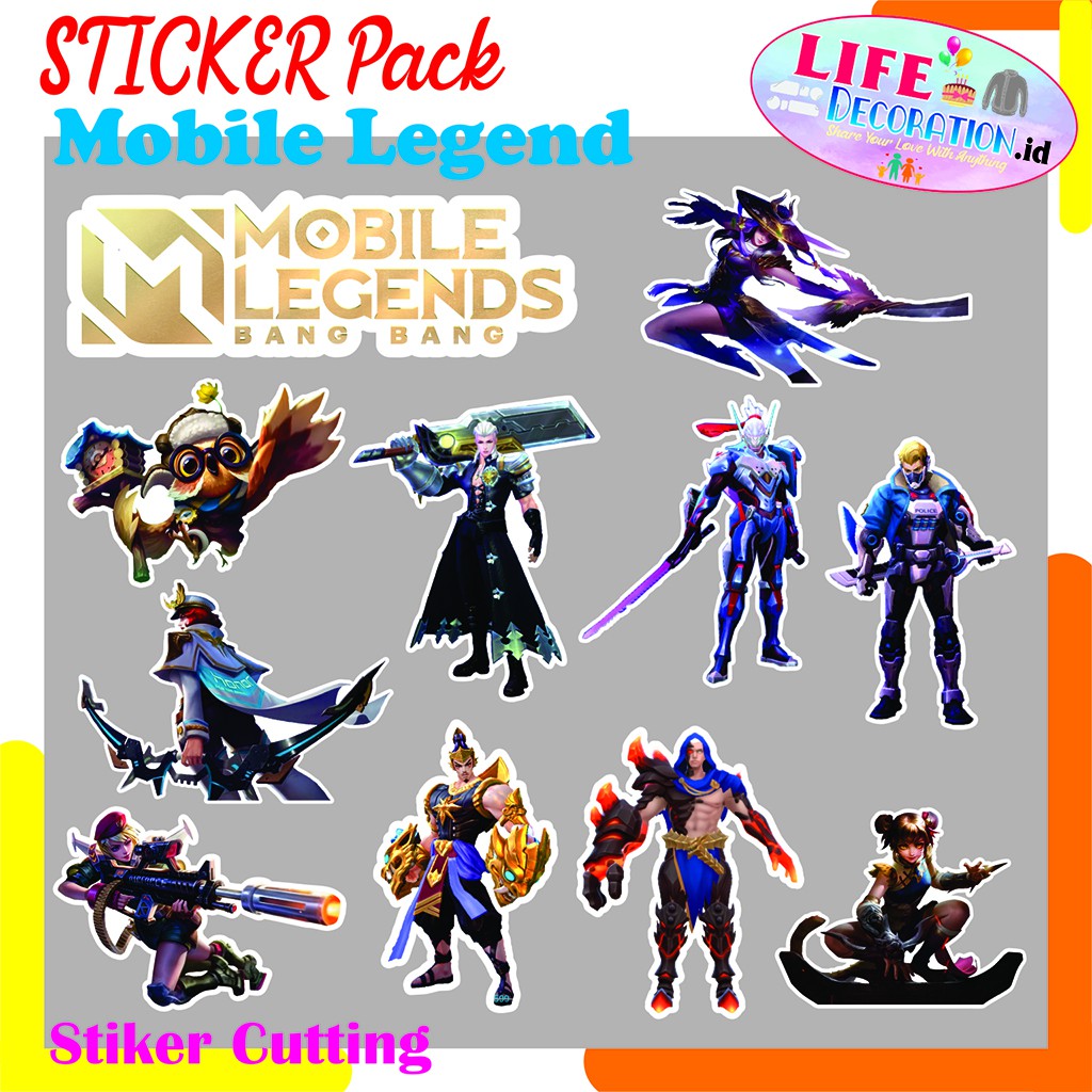 Jual STIKER MOBILE LEGEND / STICKER PACK | Shopee Indonesia