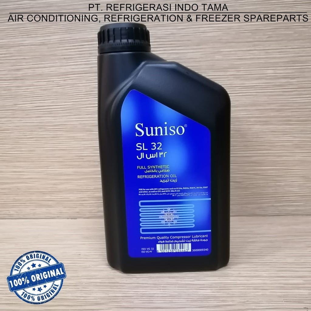 Jual OIL COMPRESSOR SUNISO SL 32 1L ( FREEZER ) - OLI SL32 | Shopee Indonesia