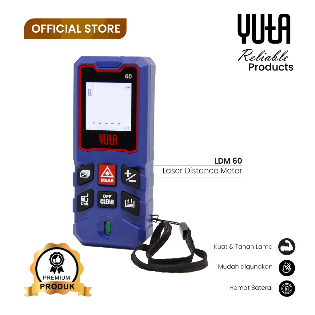 Jual YUTA Meteran Laser - Laser Meter 60 Meter LDM | Shopee Indonesia