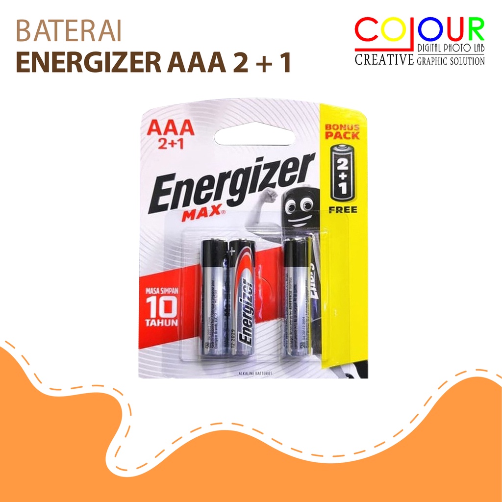 Jual BATTERY ENERGIZER MAX Type AAA - 2+1 PCS | Shopee Indonesia