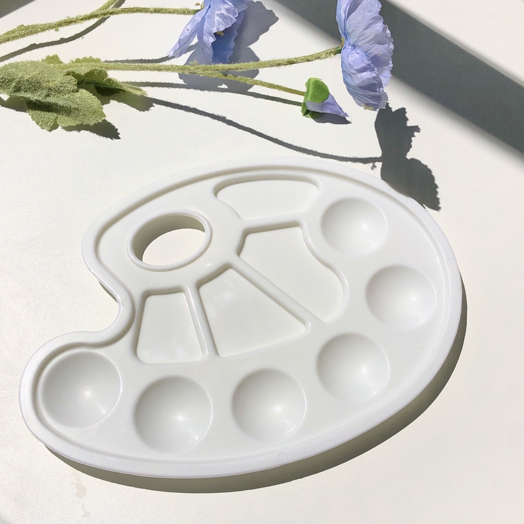 Jual Color Palette Joyko - Pallet Cat Lukis - Palet Lukis Plastik Putih ...