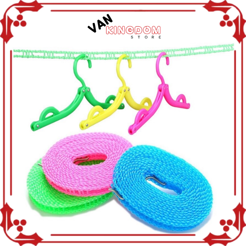 Jual Tali Jemuran Pakaian Praktis 5 Meter Jemur Baju Celana Jaket ...